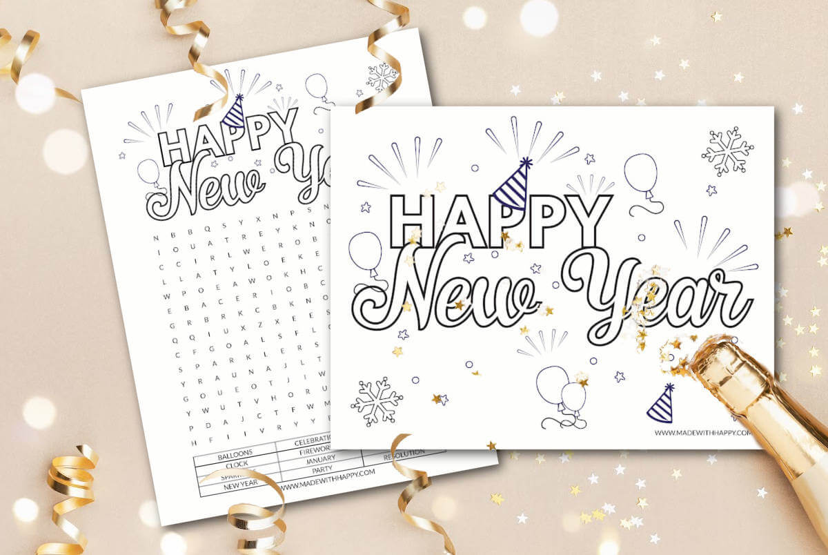 Best Free Printable New Year’s Eve Party Invitations | The Paper Mill Blog